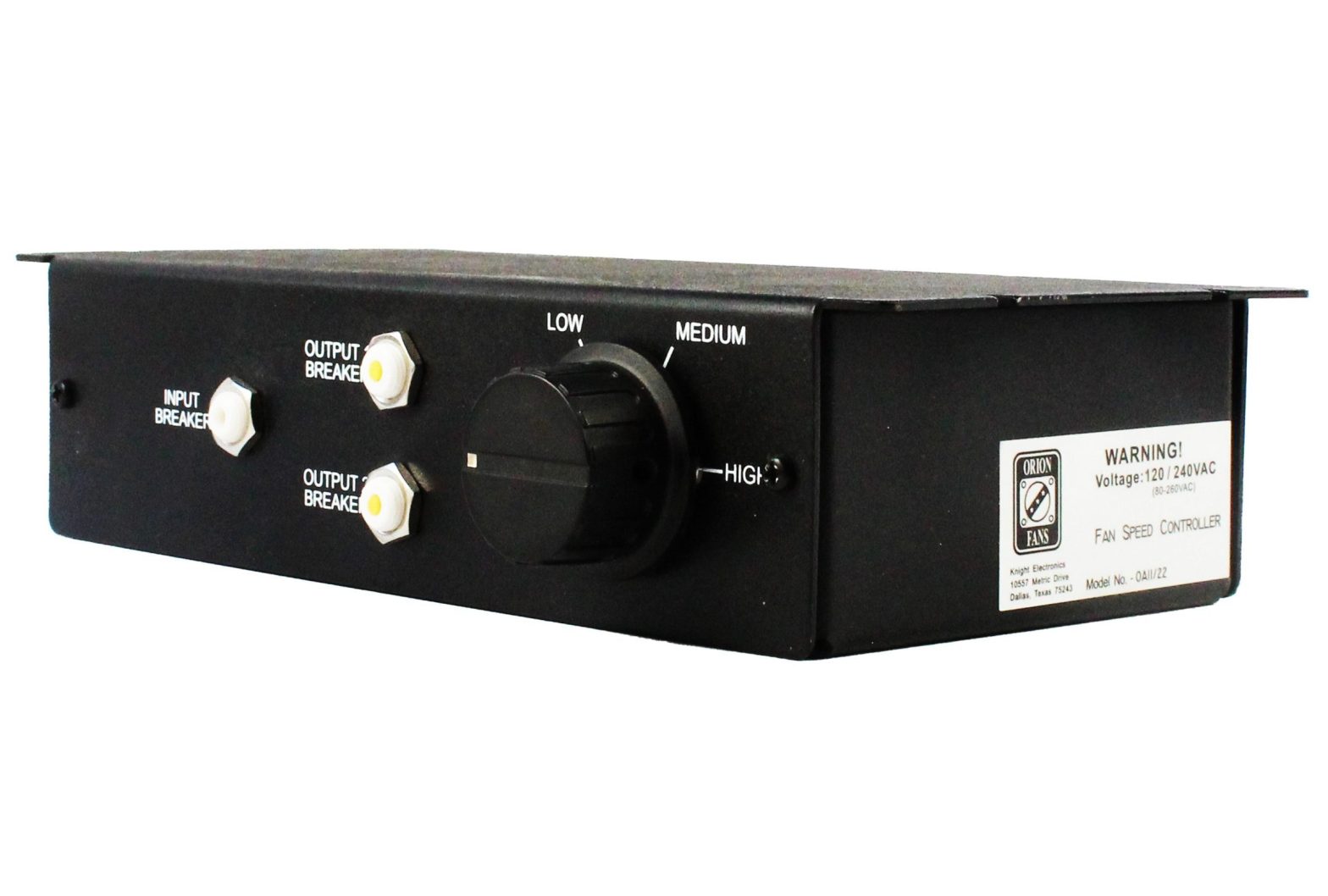 Fan Speed Controllers - Orion Fans